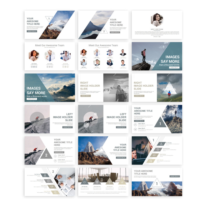 Modern PowerPoint template #78460 - TemplateMonster