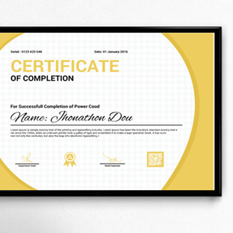 Identity page Certificate Template #97148 - TemplateMonster
