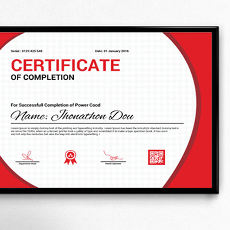 Identity page Certificate Template #97148 - TemplateMonster