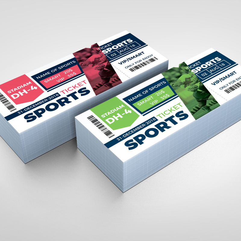 Sports event ticket - Corporate Identity Template