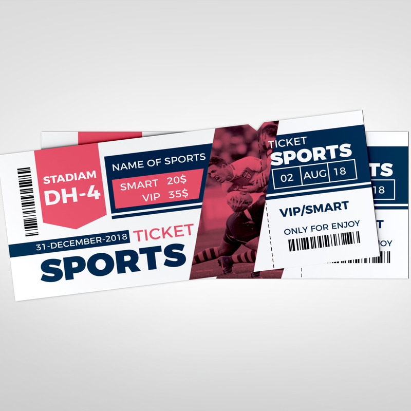 Sports event ticket - Corporate Identity Template
