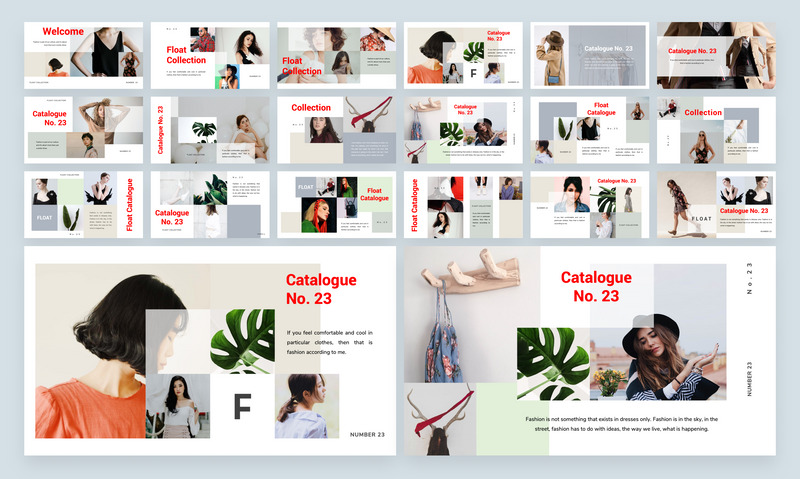 FLOAT PowerPoint Template #88610 - TemplateMonster