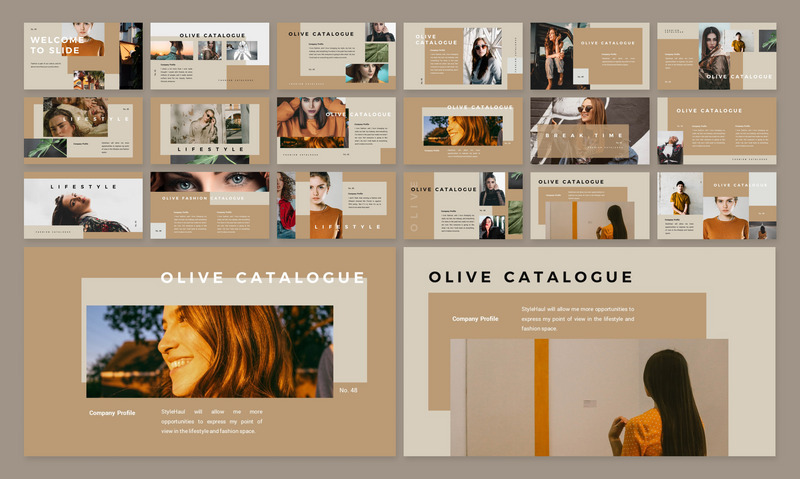 OLIVE PowerPoint template #92427 - TemplateMonster