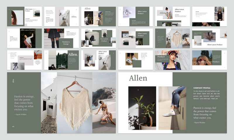 ALLEN PowerPoint template #92424 - TemplateMonster