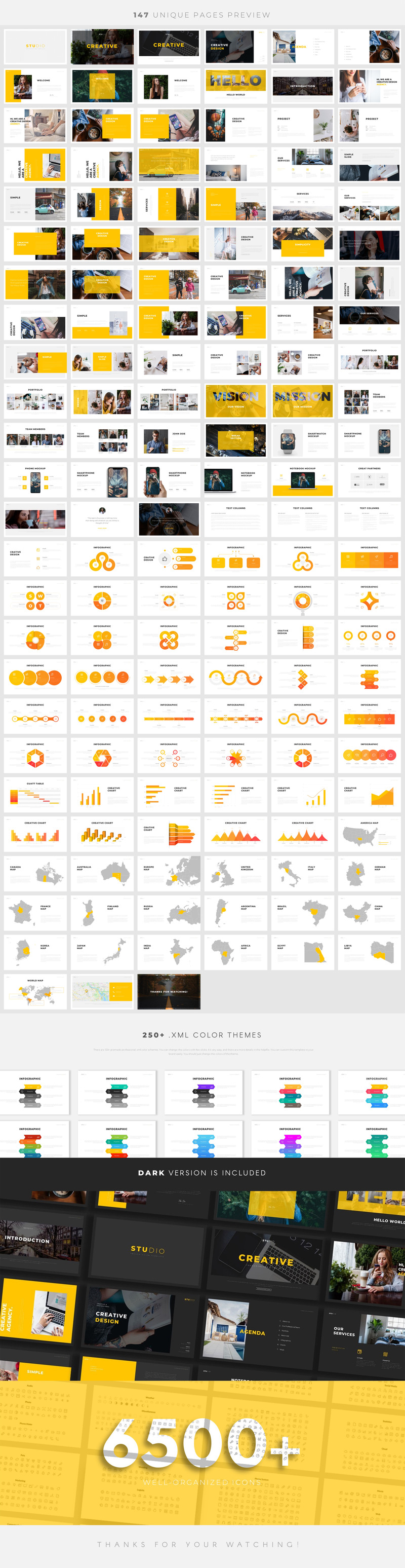 Studio Multipurpose PowerPoint Template - TemplateMonster