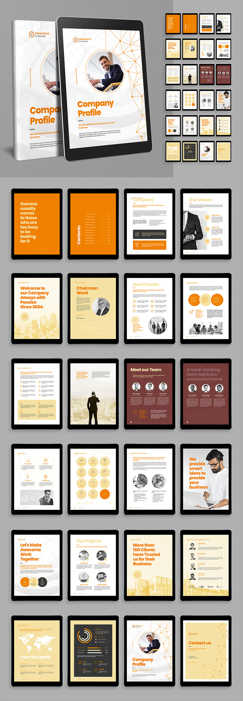 Ebook Company Profile Creative Layout - Corporate Identity Template