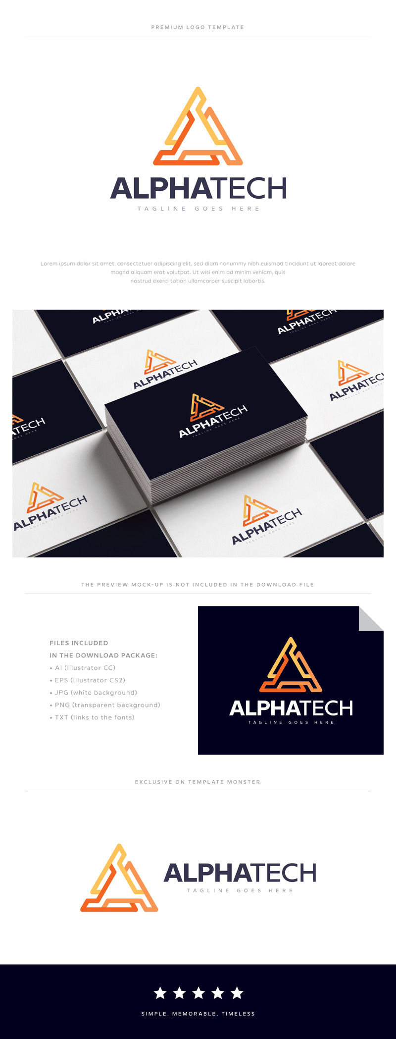 Alpha Tech Logo Vorlage #119496 - TemplateMonster
