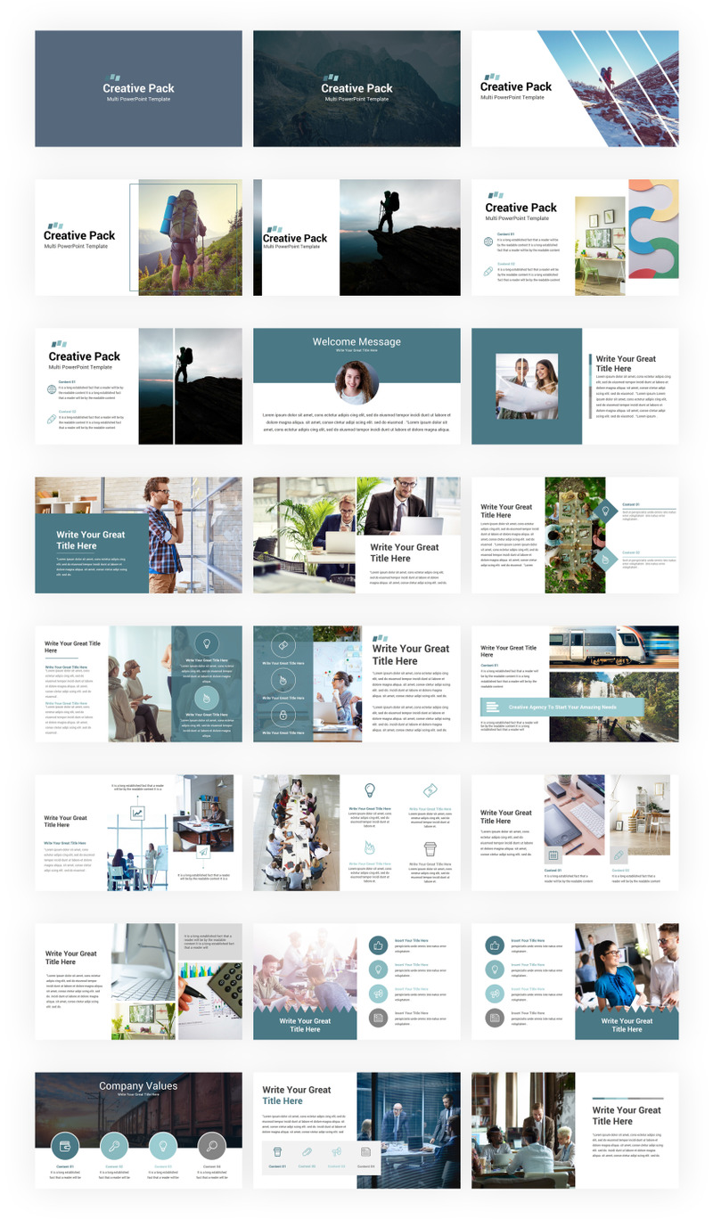 Premium Pack PowerPoint template #89803 - TemplateMonster