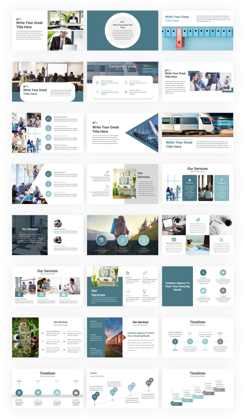 Premium Pack PowerPoint template #89803 - TemplateMonster