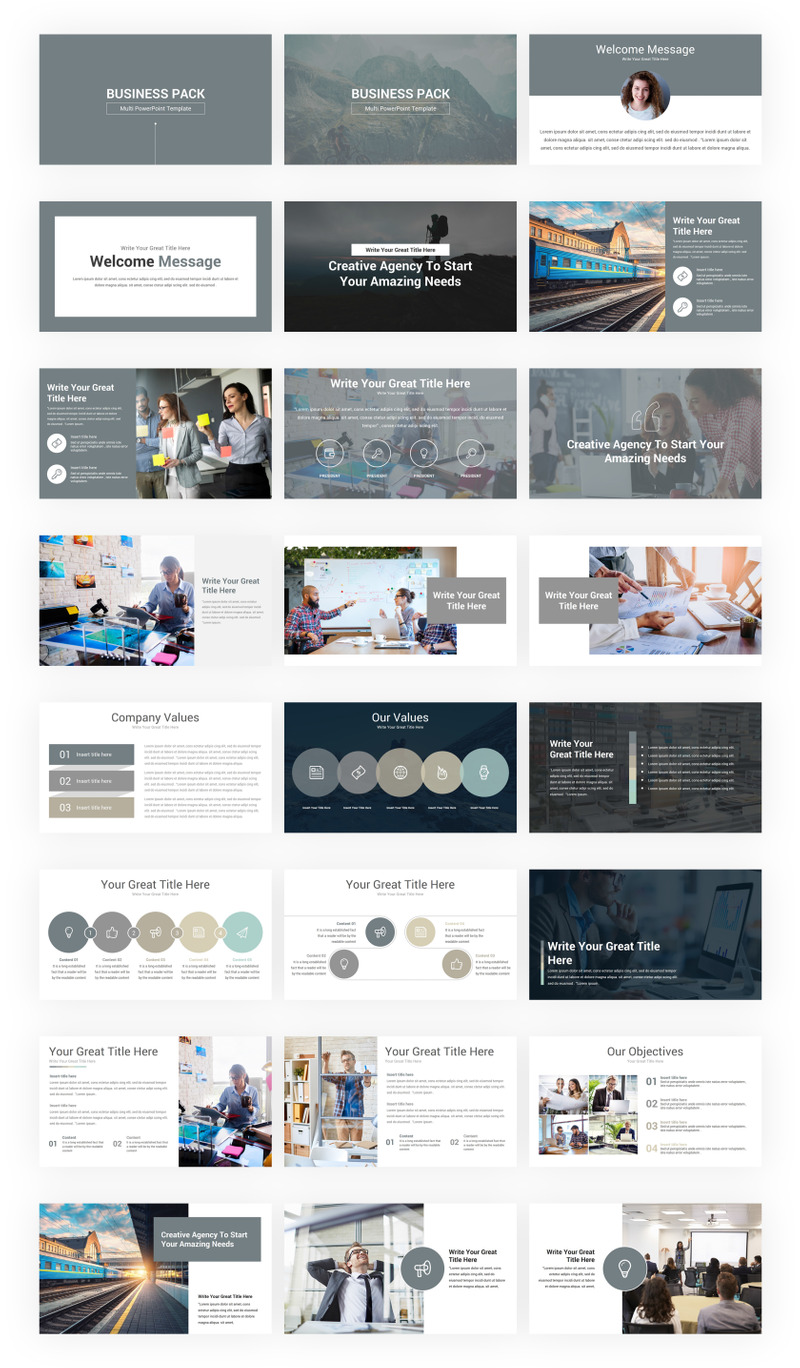 Premium Pack PowerPoint template #89803 - TemplateMonster