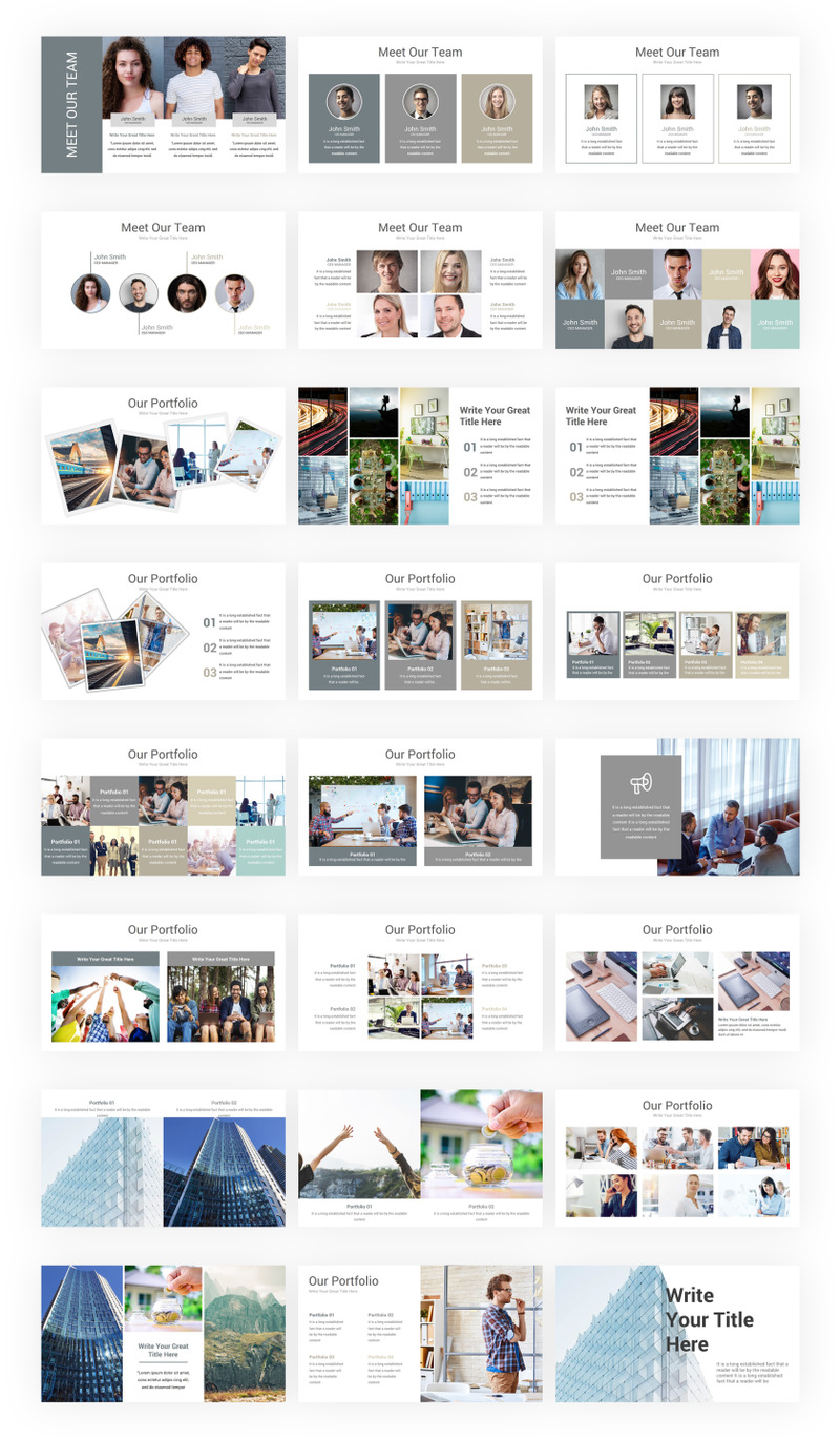 Premium Pack PowerPoint template #89803 - TemplateMonster