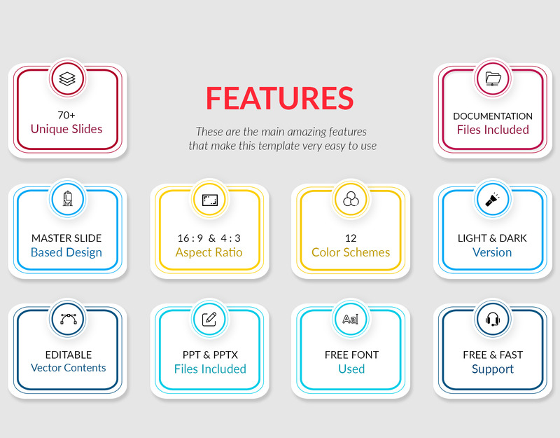 Stage Infographic PowerPoint template - TemplateMonster