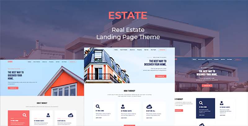 Estate - Responsive Real Estate Landing Page Template
