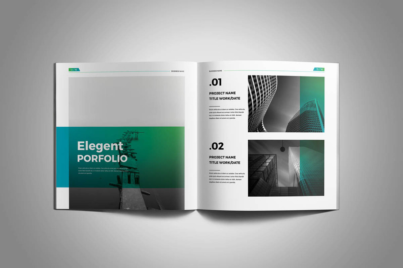 Square Company Profile Brochure - Corporate Identity Template