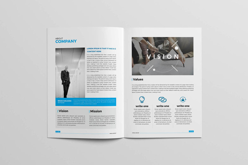 Annual Report Brochure - Corporate Identity Template