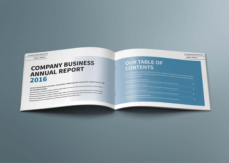 A5 Company Annual Report Brochure - Corporate Identity Template