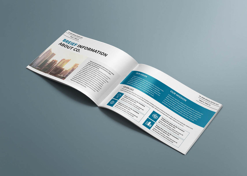 A5 Company Annual Report Brochure - Corporate Identity Template
