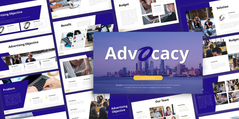 Advocacy Advertising Presentation PowerPoint template