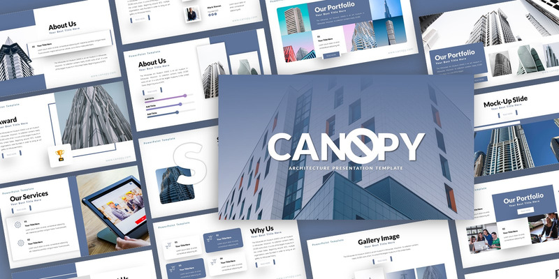 Canopy Architecture Presentation PowerPoint template