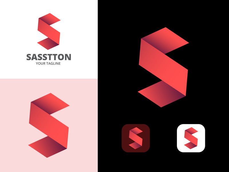 Bokstaven S logotyp mall #113751 - TemplateMonster