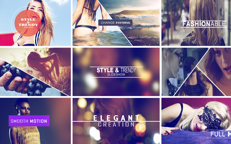 Style & Trendy Slide Show After Effects Template