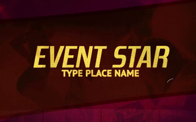 Event Star After Effects Template #120395 - TemplateMonster