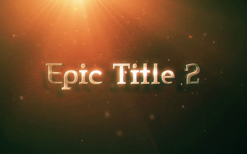 Epic Title Design After Effects Template - TemplateMonster