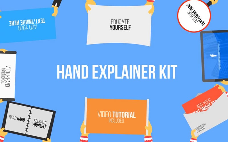 Hand Explainer Kit After Effects Template - TemplateMonster