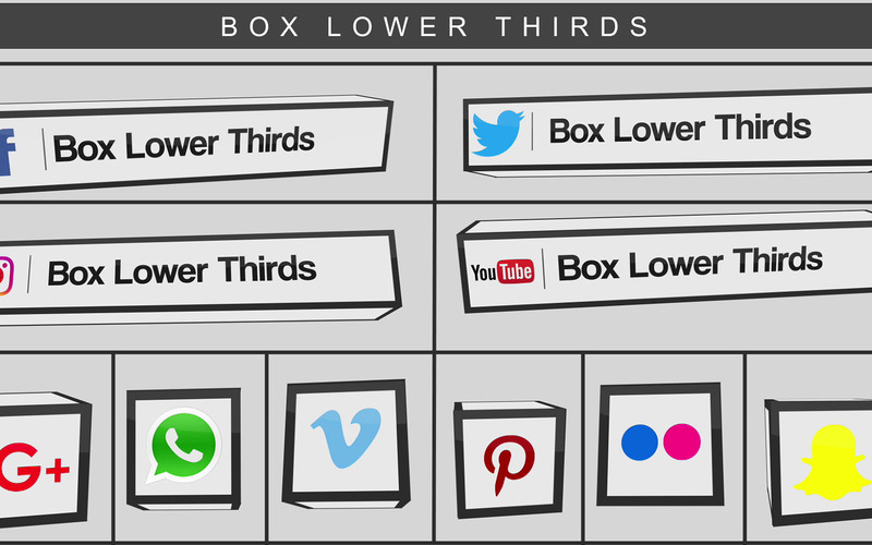 Box Lower Thirds Motion Graphics Template - TemplateMonster