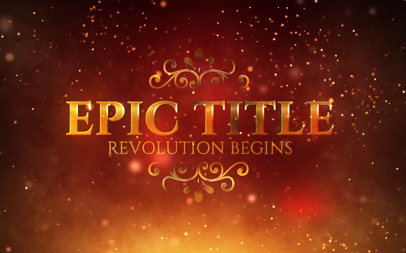 Epic Title Motion Graphics Template #121628 - TemplateMonster