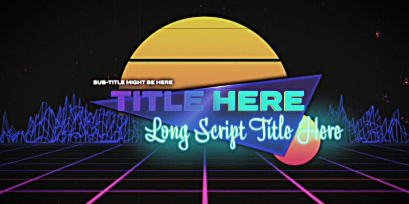 Synthwave Retro Future Titles After Effects Template