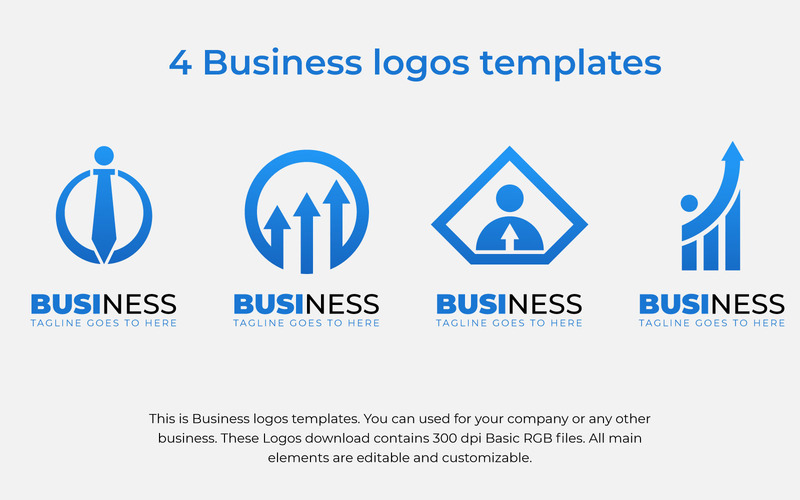 A Set Of Business Design Logo Template - TemplateMonster