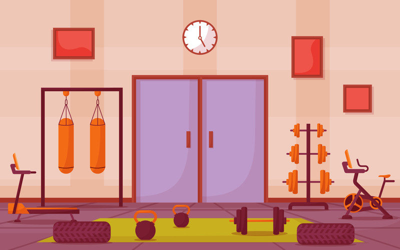 Gym Center Club - Illustration #125242 - TemplateMonster