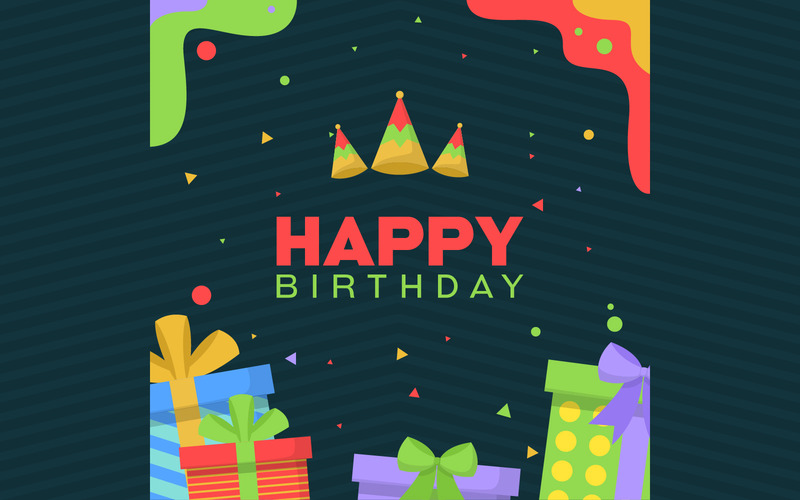 Simple Birthday Card Background #137768 - TemplateMonster