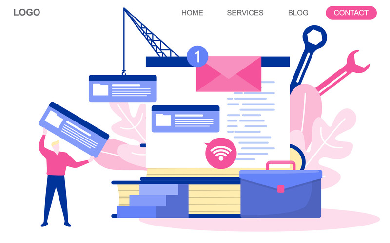 Projet de conception de site Web - Illustration