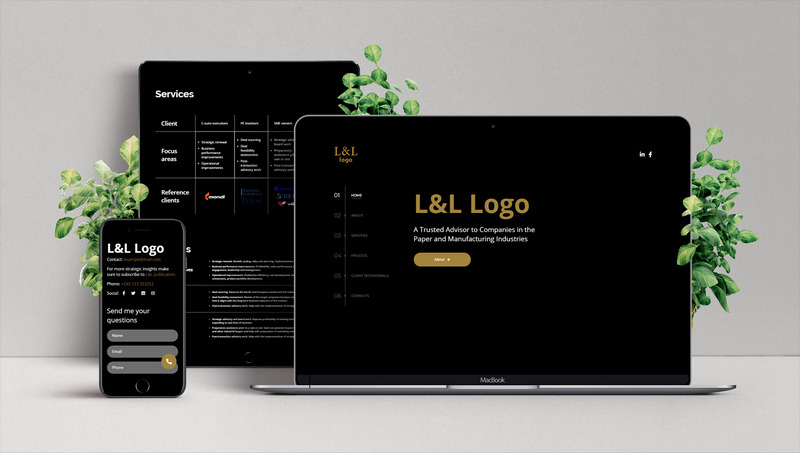 L&L Logo Landing Page Template #108326 - TemplateMonster