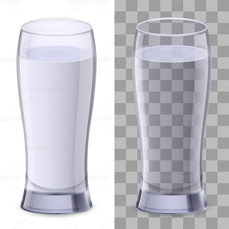 Glass of Water - Vector Image #116599 - TemplateMonster