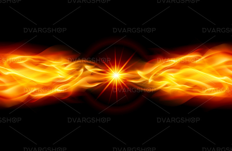 Bright Fiery Star - Vector Image #116280 - TemplateMonster