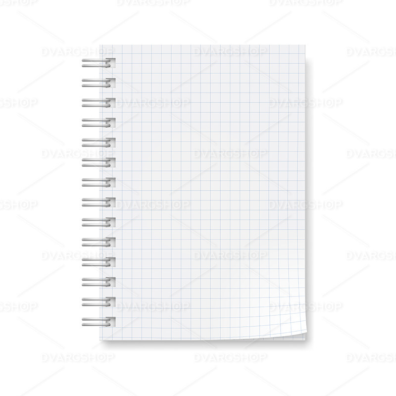 Notebook With Sheets - Vector Image #116488 - TemplateMonster