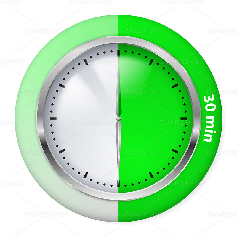 Green Timer Icon - Vector Image #118835 - TemplateMonster