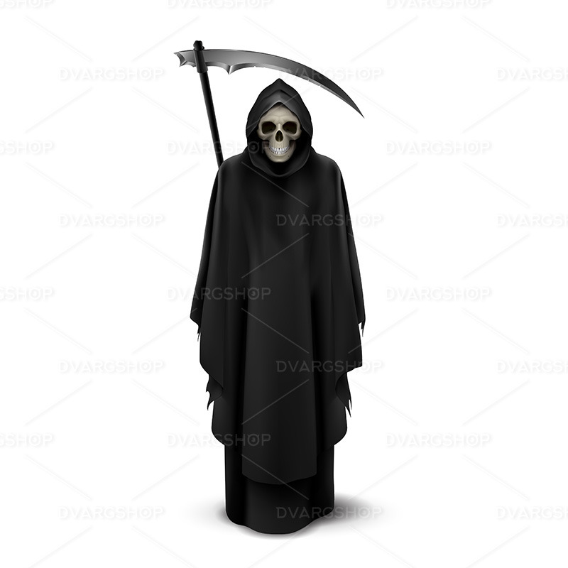 Angel of Death on White - Vector Image - TemplateMonster