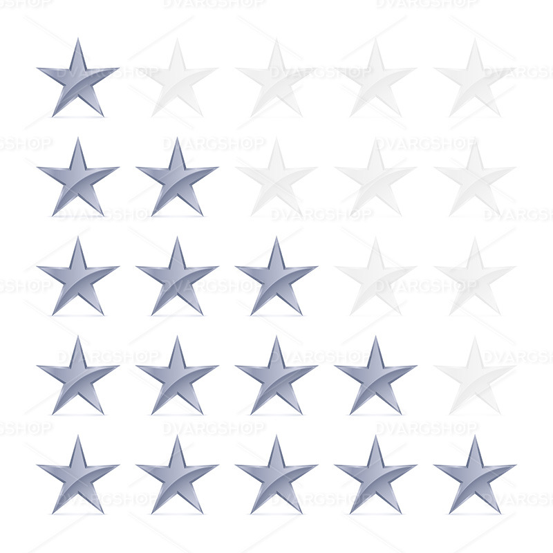 Simple Stars Rating - Vector Image #119641 - TemplateMonster