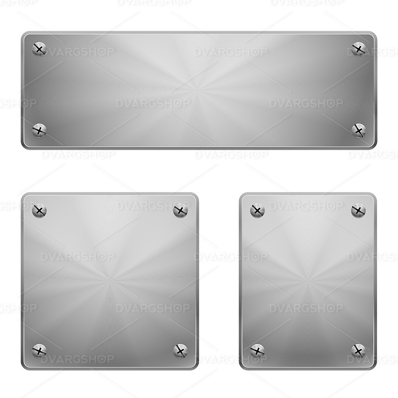 Metal Plates - Vector Image #119620 - TemplateMonster
