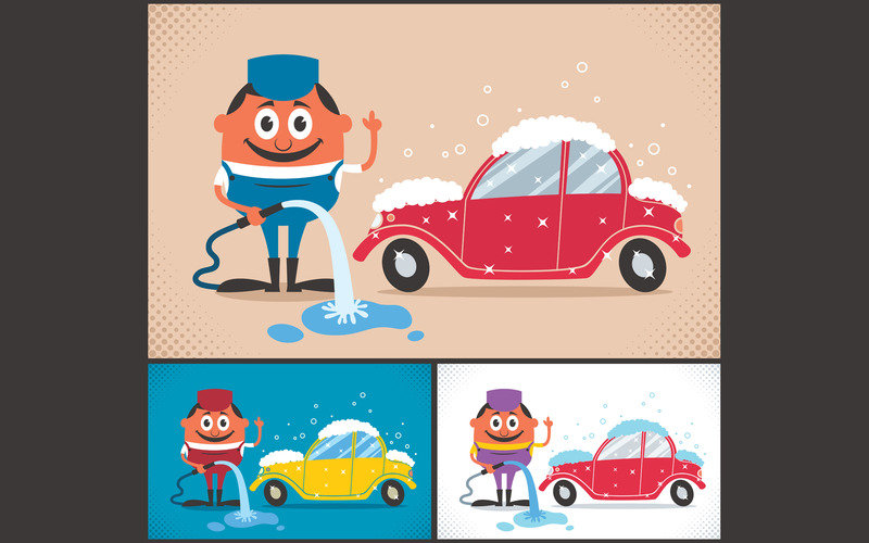Car Wash - Illustration #126318 - TemplateMonster