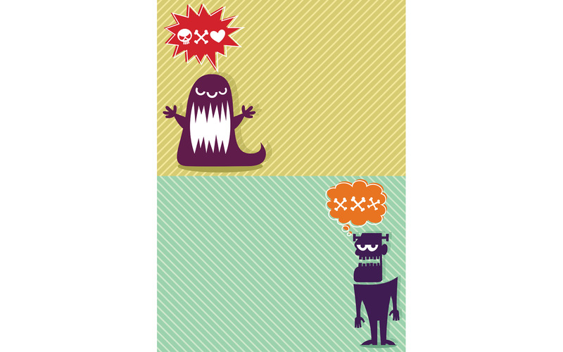 Monster Backgrounds 3 - Illustration - TemplateMonster