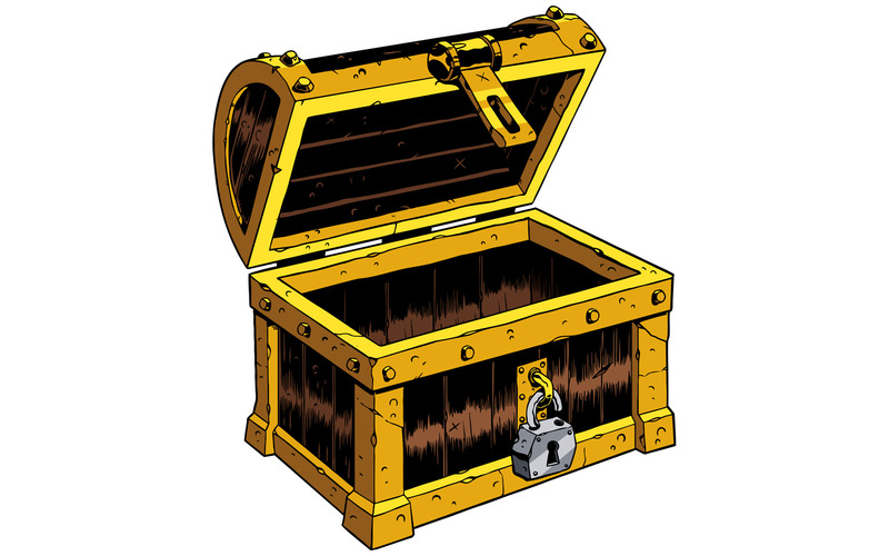 Empty Chest - Illustration #145435 - TemplateMonster