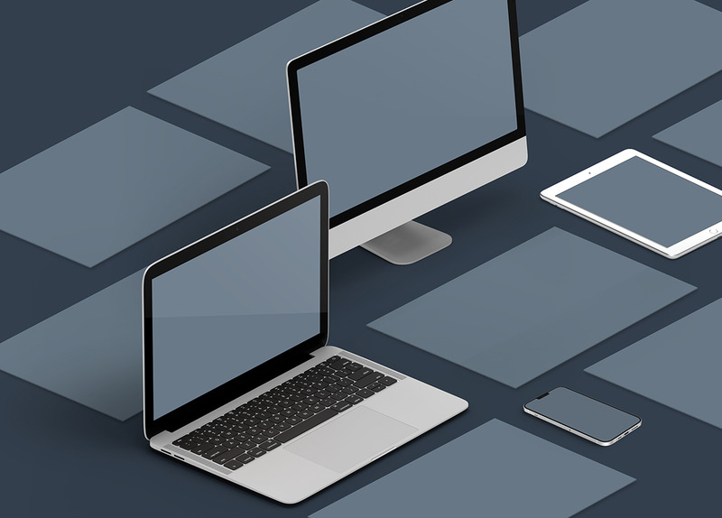 Isometric Website Screens 5.0 product mockup