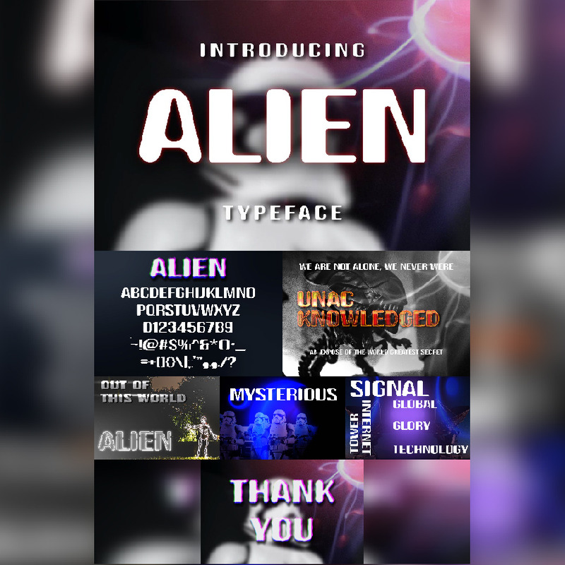 Alien Font #120690 - TemplateMonster