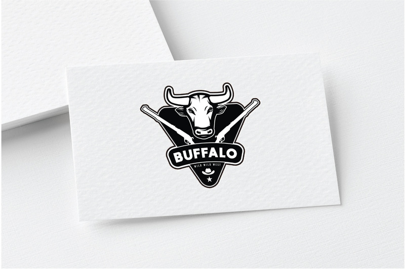 Buffalo Retro Logo Template #123467 - TemplateMonster