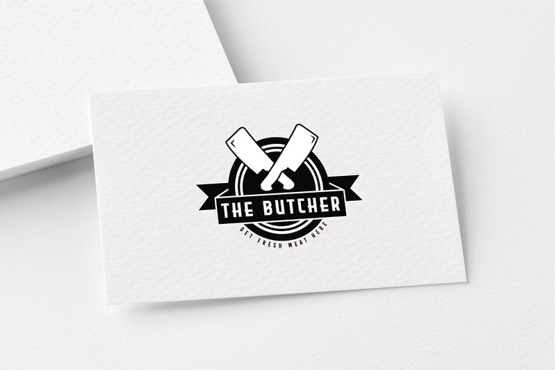 The Butcher Vintage Logo Template #123511 - TemplateMonster